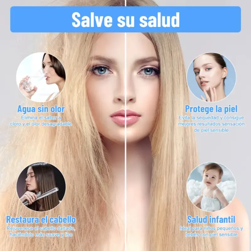 Filtro de Agua Regadera de 30 etapas 3 Cartuchos - 28 en CONAFAR